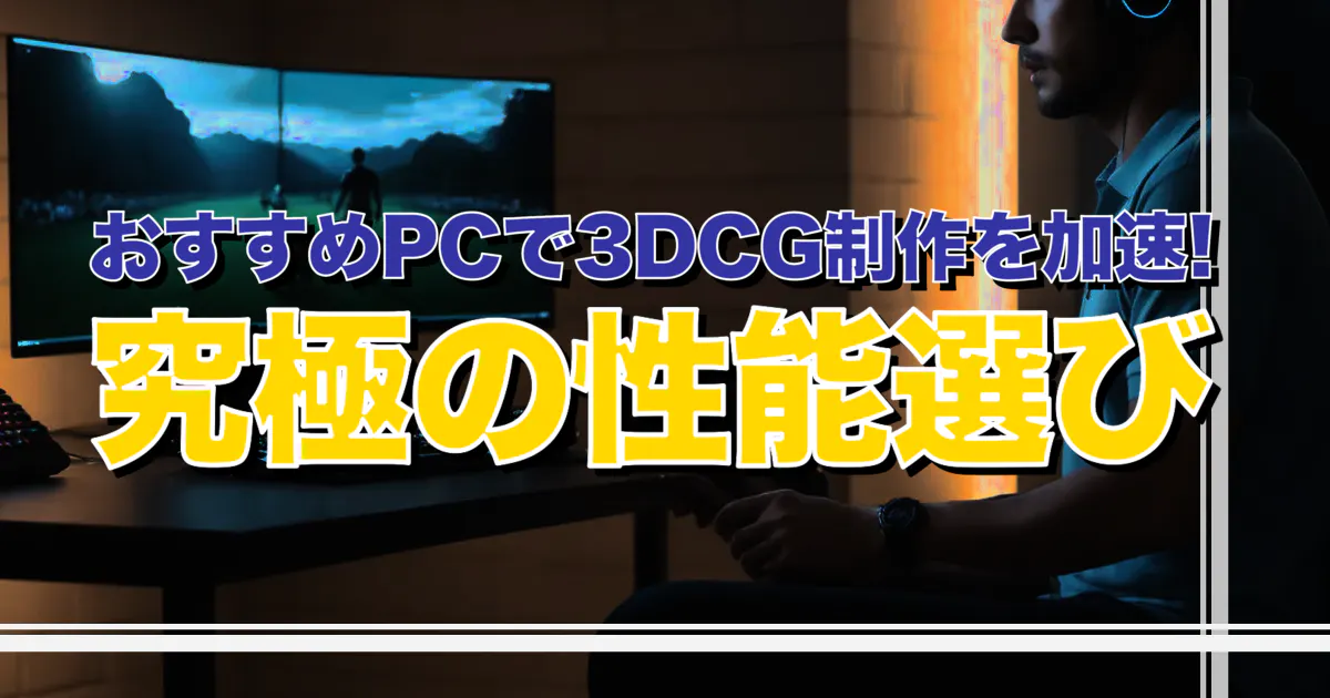 おすすめPCで3DCG制作を加速! 究極の性能選び - BTOメーカー口コミ評判比較NAVI